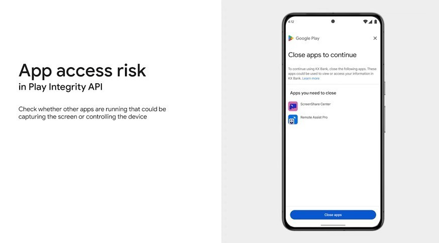 Google protege a los usuarios de Android con la comprobación del riesgo de acceso de 'apps'