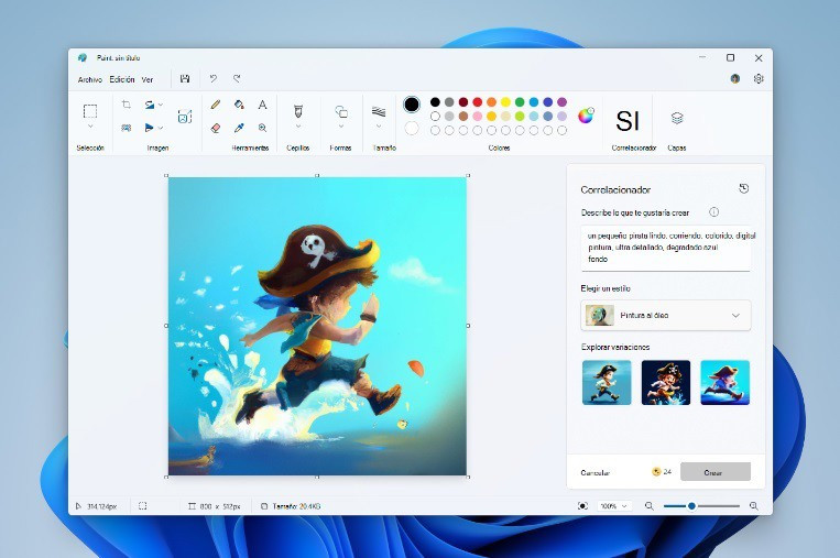 Paint Cocreator integra la generación de imágenes con IA en la popular ...