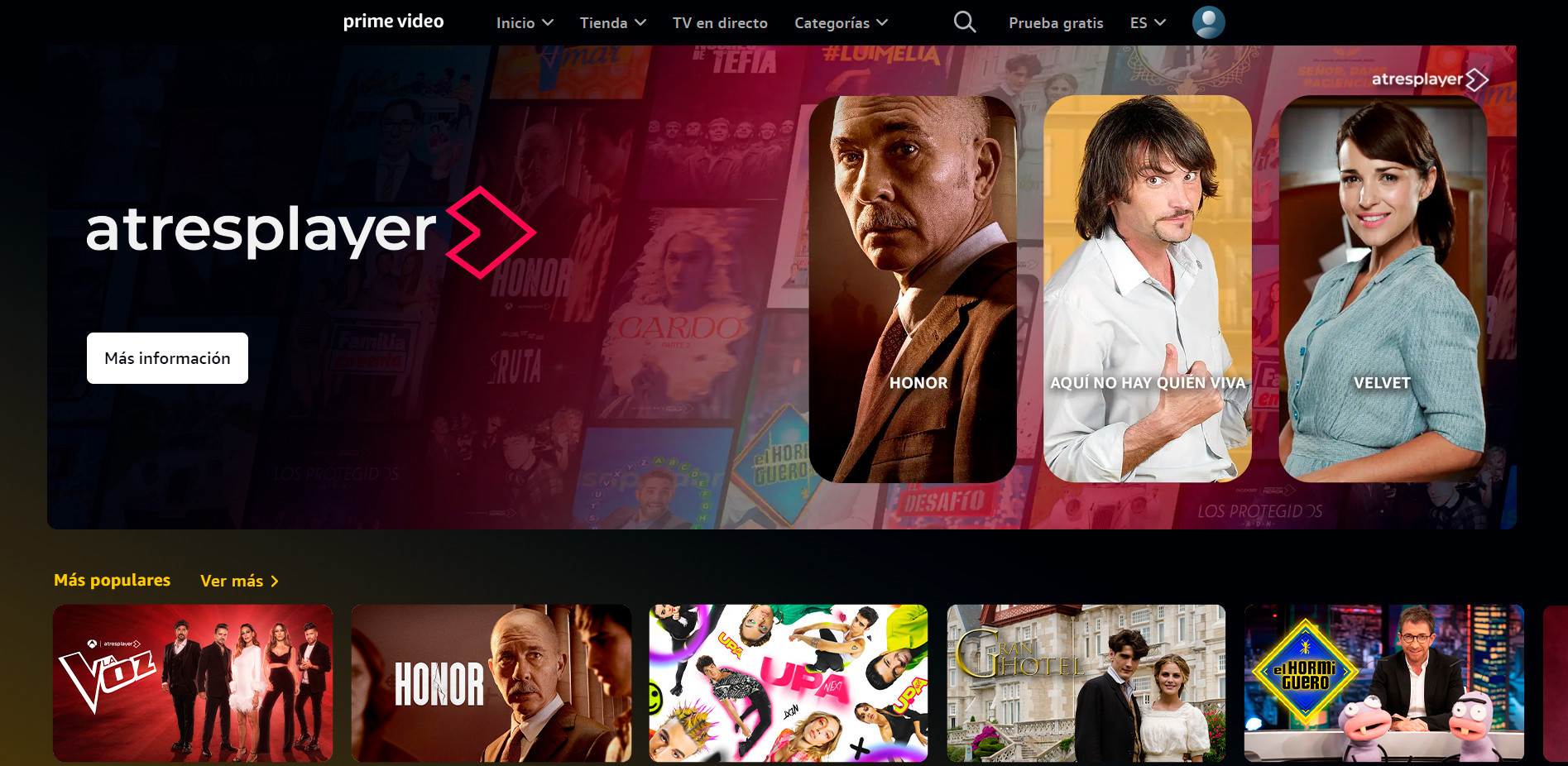 Atresplayer ya está disponible a través de Prime Video en México y ...