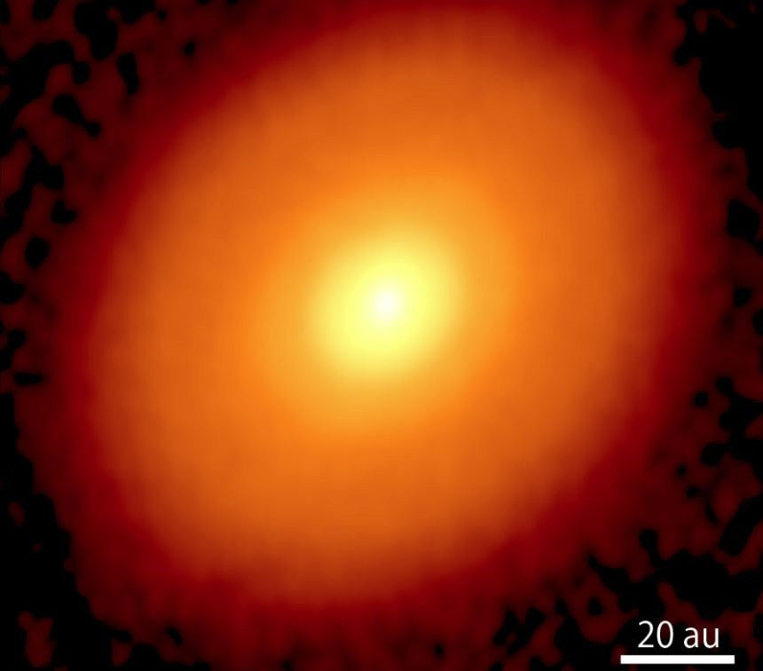 Una protoestrella revela los inicios de la formación planetaria