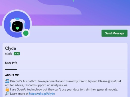 Discord retirará su 'chatbot' Clyde, basado en ChatGPT, en diciembre Discord retirará su 'chatbot' Clyde, basado en ChatGPT, en diciembre